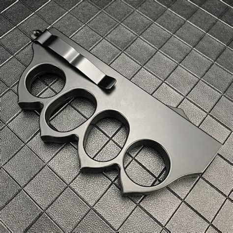 Us 1918 Brass Knuckle Trench Knife Tactical Brass Knuckle Style Otf Out The Front Dagger Blade