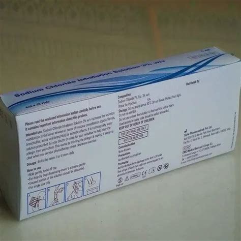 Hypertonic Saline For Inhalation Sodium Chloride 3 For Commercial
