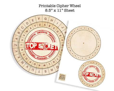 Printable Cipher Wheel