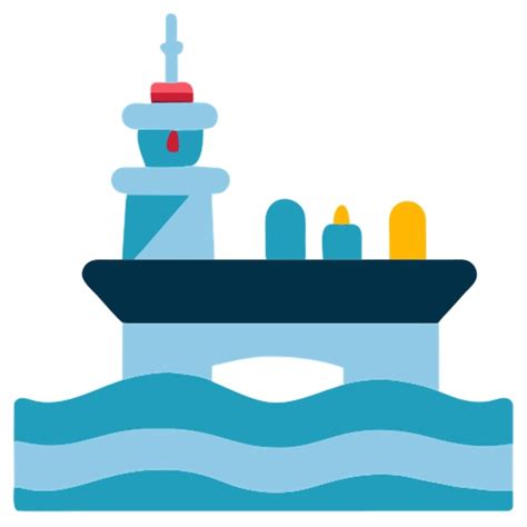Premium Vector Offshore Rig Icon Icon Colored Shapes