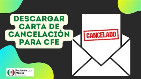 Carta Para Cancelar Servicio De Luz 〖 Descargar 〗 Cfe