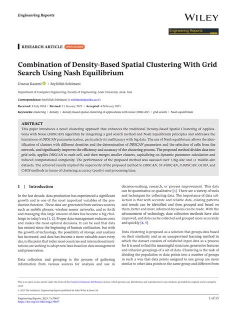 Pdf Combination Of Density‐based Spatial Clustering With Grid Search
