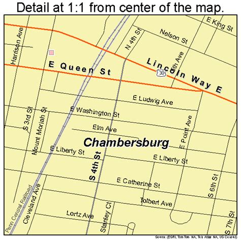 Map Of Chambersburg