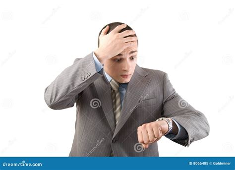 Man In A Hurry Stock Image Image Of Company Marketing 8066485