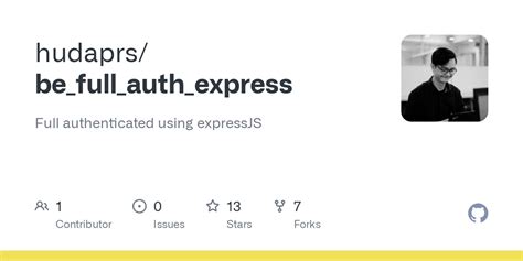 Github Hudaprsbefullauthexpress Full Authenticated Using Expressjs