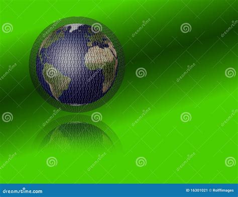 earth and binary stock illustration illustration of concept 16301021