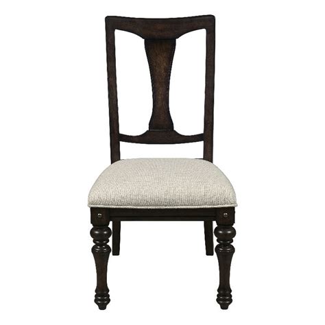 Pulaski Furniture Cooper Falls Wooden Style Side Chair In Otter Brown