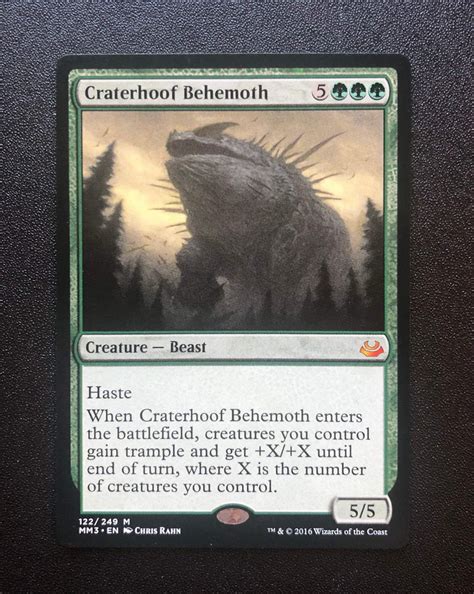 Craterhoof Behemoth Mtg Proxy Avacyn Modern Masters Proxy King