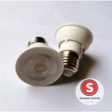 Jual LAMPU HALOGEN SPOTLIGHT LED 6WATT FITTING E27 6 WATT COB SOROT 6W LAMPU SPOT LIGHT TUSUK 6W