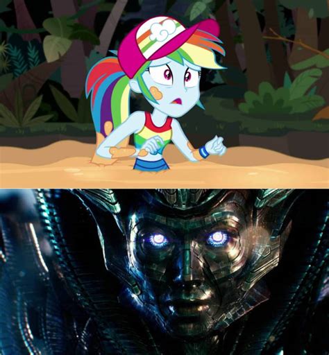 Quintessa Traps Human Rainbow Dash In Quicksand By Supergreenboi On Deviantart