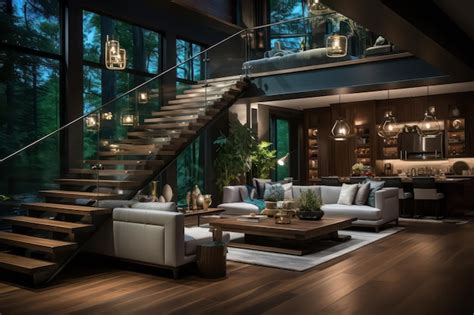 Premium Ai Image Modern Interior Desktop Background