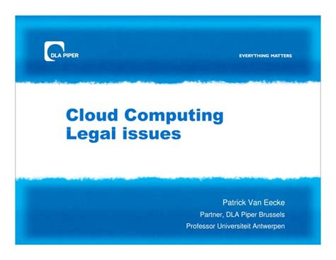 Cloud Computing Legal Issues Ppt