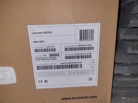 Lexmark Ms826de Monochrome Laser Printer 70ppm New Sealed Ebay