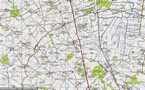 Historic Ordnance Survey Map Of Sawtry 1946 Francis Frith