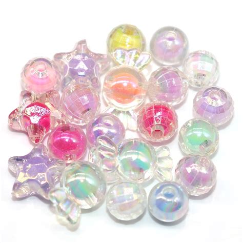 30pcs Acrylic Candy Beads Acrylic Round Beads Loose Spacer Beads Shopee Malaysia