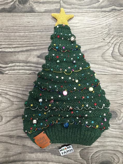 Christmas Tree Hat Knitting Pattern By Mitzy Moore