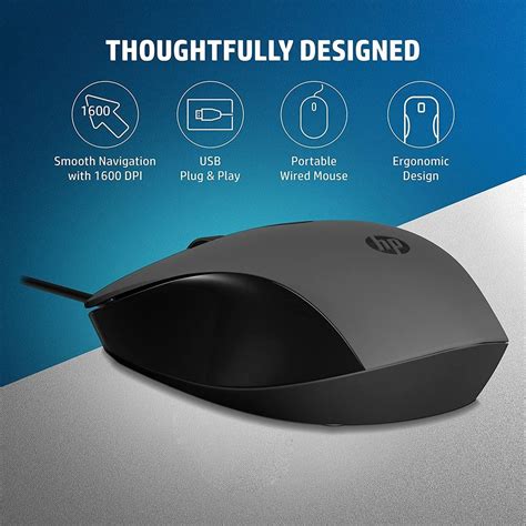 Hp 150 Wired Computer Mouse At Rs 450 Piece एचपी कंप्यूटर माउस In Faridabad Id 26464614873