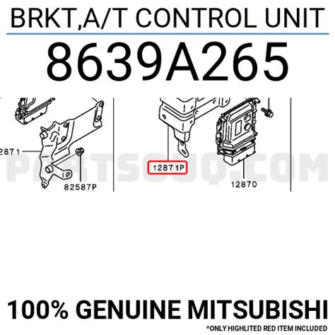 Brktat Control Unit 8639a265 Mitsubishi Parts Partsouq