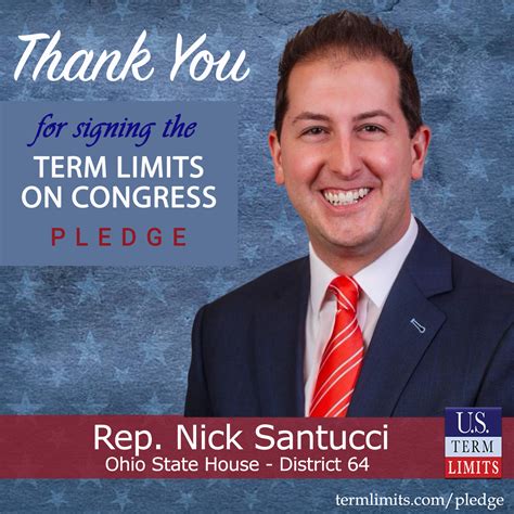 Rep Nick Santucci Pledges To Support Congressional Term Limits Us