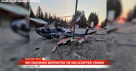Helicopter Crash In Lincoln Montana Shocks Residents Montana News
