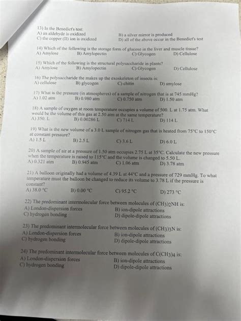 Solved 13 In The Benedicts Test A An Aldehyde Is