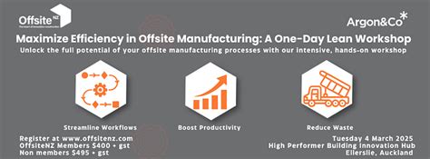 Maximize Efficiency In Offsite Manufacturing A One Day Lean Workshop
