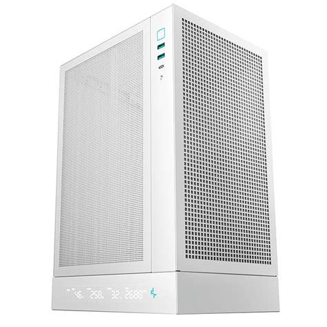 Deepcool Ch170 Digital White Mini Itx Case High Airflow Supports