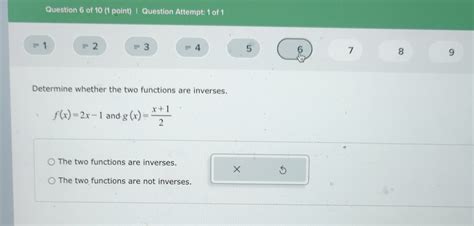 Solved Question 6 ﻿of 10 1 ﻿point ﻿question Attempt 1