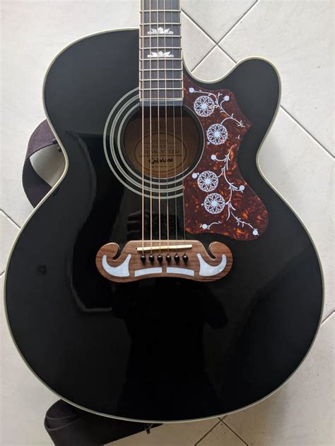 Epiphone Ej 200sce Acoustic Electric Guitar Hobbies And Toys Music And Media Musical Instruments
