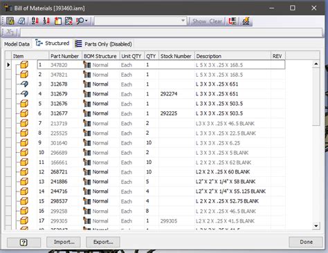 Solved Matching Item Numbers For Multi Level Bom Autodesk Community