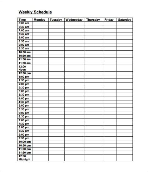 Employee Work Schedule Template Free Word Excel Pdf Format Download Schedule Template