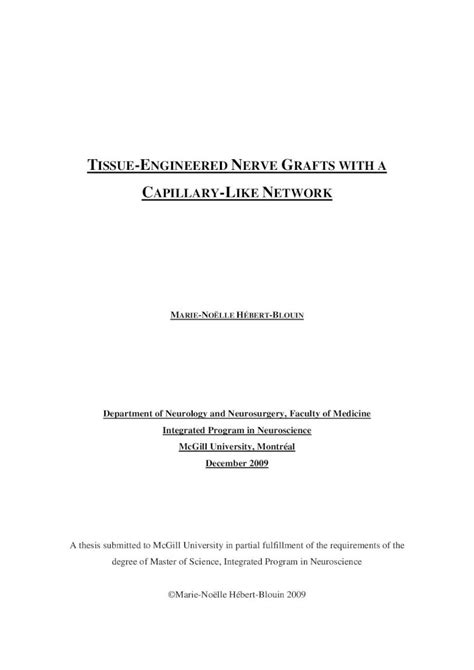 Pdf Tissue Engineered Nerve Grafts With A Capillary Digitoollibrary