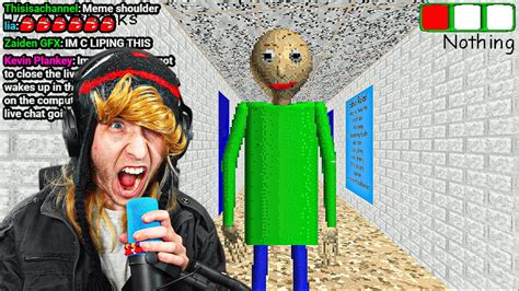 First Time Playing Baldis Basics Youtube