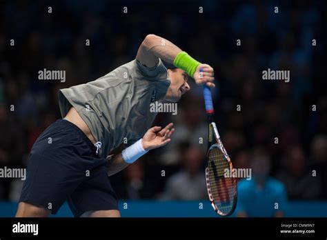 London Uk 05th Nov 2013 David Ferrer Esp Seen Here Playing