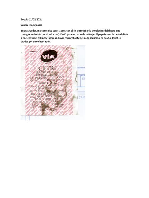 Carta Compensar Pdf Carta Compensar Pdf