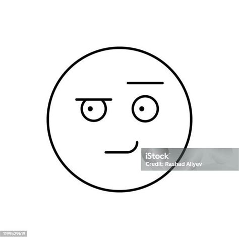 웃음 감정 아이콘 Ui 및 Ux 웹 사이트 또는 모바일 응용 프로그램에 대한 기분 아이콘의 간단한 라인 개요 벡터 표현 감정에 대한 스톡 벡터 아트 및 기타 이미지 Istock