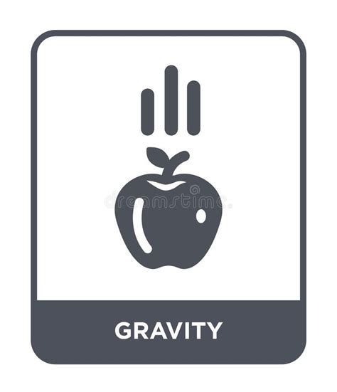 Gravity Icon Vector Isolated On White Background Gravity Sign Sign