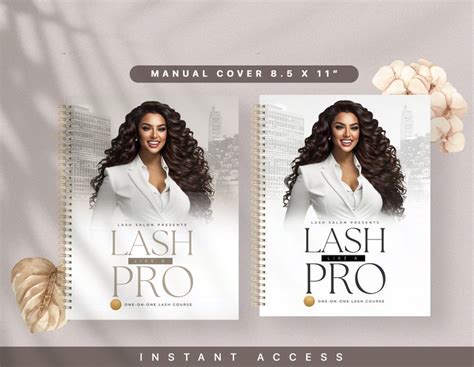 Lash Class Flyer And Manual Cover Course Flyer Lash Etsy