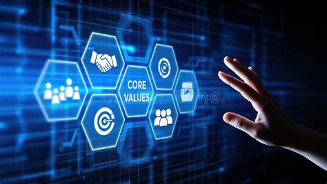 Business Core Values And Company Mission On Digital Interface Stock