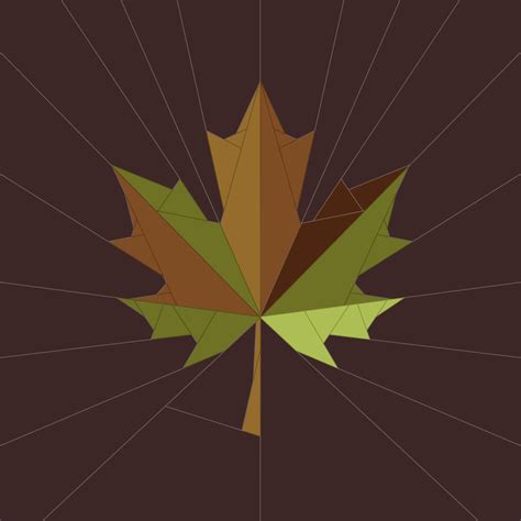 Forest Maple Leaf Quilt Pattern Modern Quilt Patterns