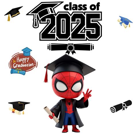 Spiderman Graduation Png Superhero Graduate Clipart Cute Graduation