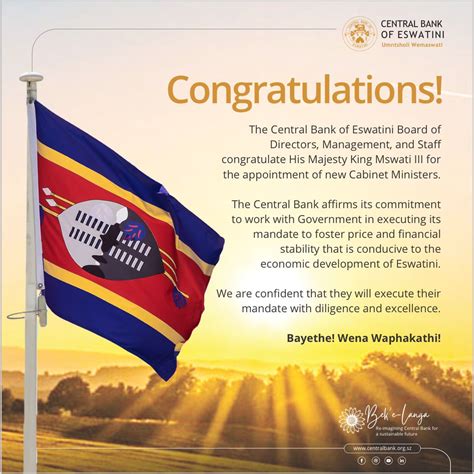 Cabinet Cbe Eswatini Thulani Msibi