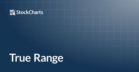 True Range Chartschool