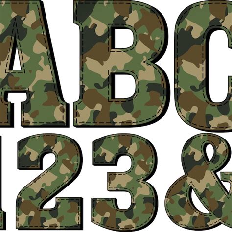 Camo Letters Etsy