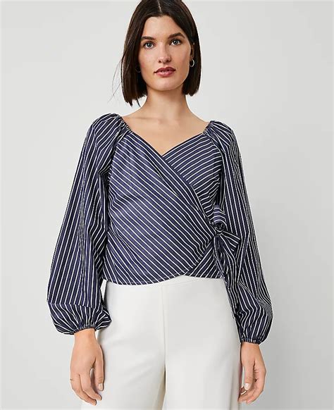 Tiefront Blouses Ann Taylor