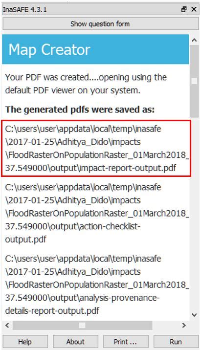Run Basic Inasafe — Inasafe Documentation Project 300 Documentation