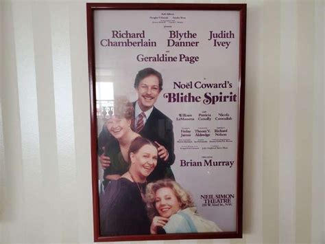 Original Framed Broadway Poster Blithe Spirit Estate Sales Rva