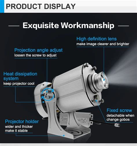 로고 바닥 프로젝터 40w Led 야외 고보 빛 방수 Ip65