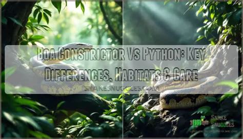 Boa Constrictor Vs Python Key Differences Habitats And Care