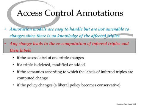 Ppt Abstract Access Control Models For Dynamic Rdf Datasets